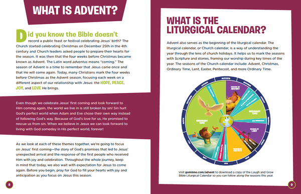 Laugh and Grow Bible for Kids Family Advent Devotional BUNDLE (XLARGE ...